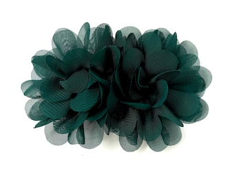 Green, Deep Green, Hunter Green,emerald Flower Hair Clips, Wedding ...