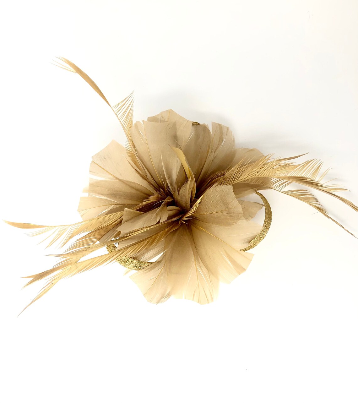 Gold Feather Fascinator - Etsy