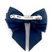 Navy Blue Bow Hair Clip Satin Hair Accessory Ladies or Girls Hair Clip ...