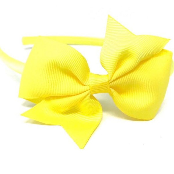 Yellow Hair Bow - Etsy