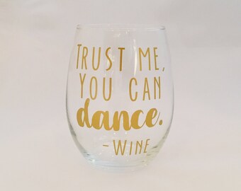 Dance Wine Glass. Dancer Wine Glass. Dance Coach Wine Glass. - Etsy