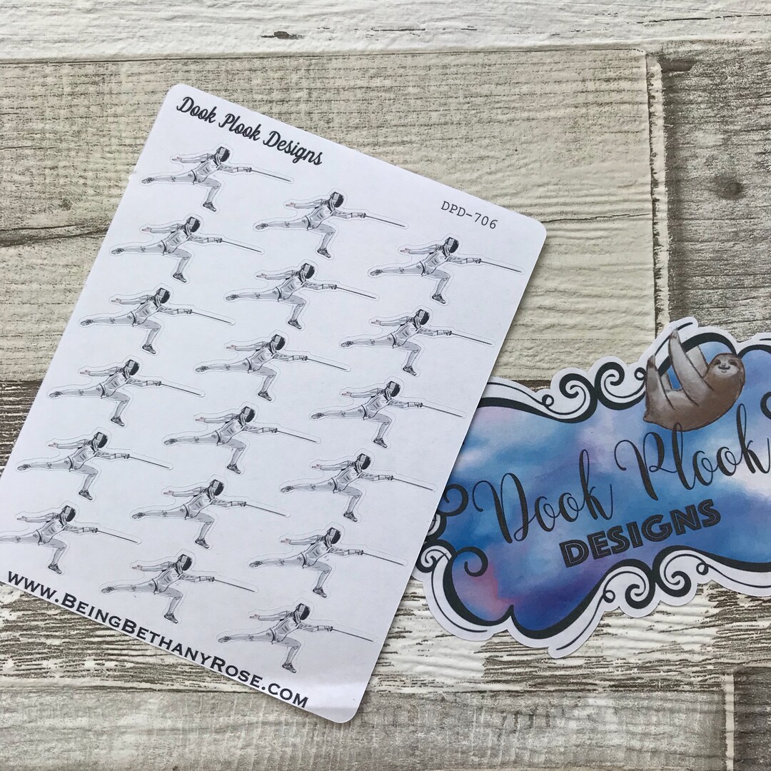 Fencing Stickers for Various Planners Happy Planner Passion - Etsy