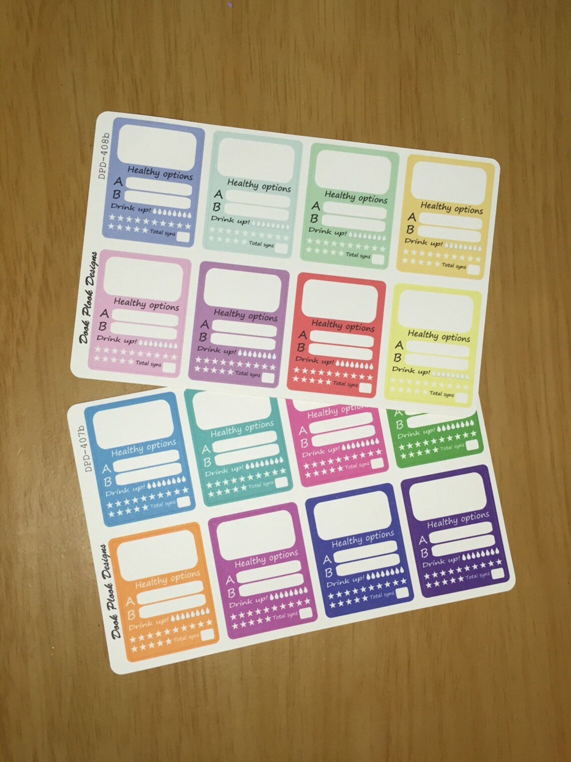 Slimming World Daily Checklist Stickers With Large Box for - Etsy UK