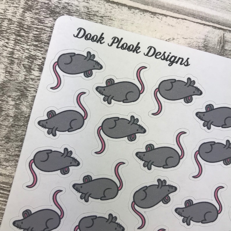 Cute Rat Stickers for Various Planners Happy Planner Bullet - Etsy