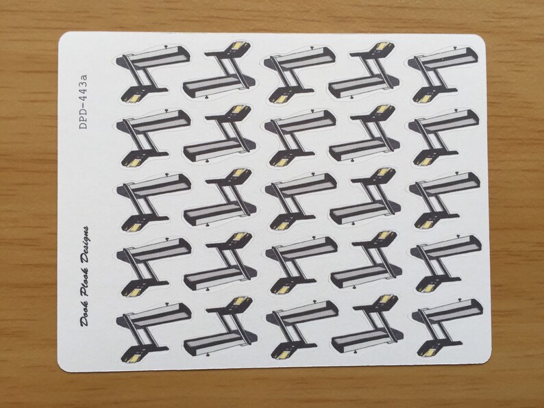 Treadmill Stickers for Various Planners, Happy Planner, Passion Planner ...