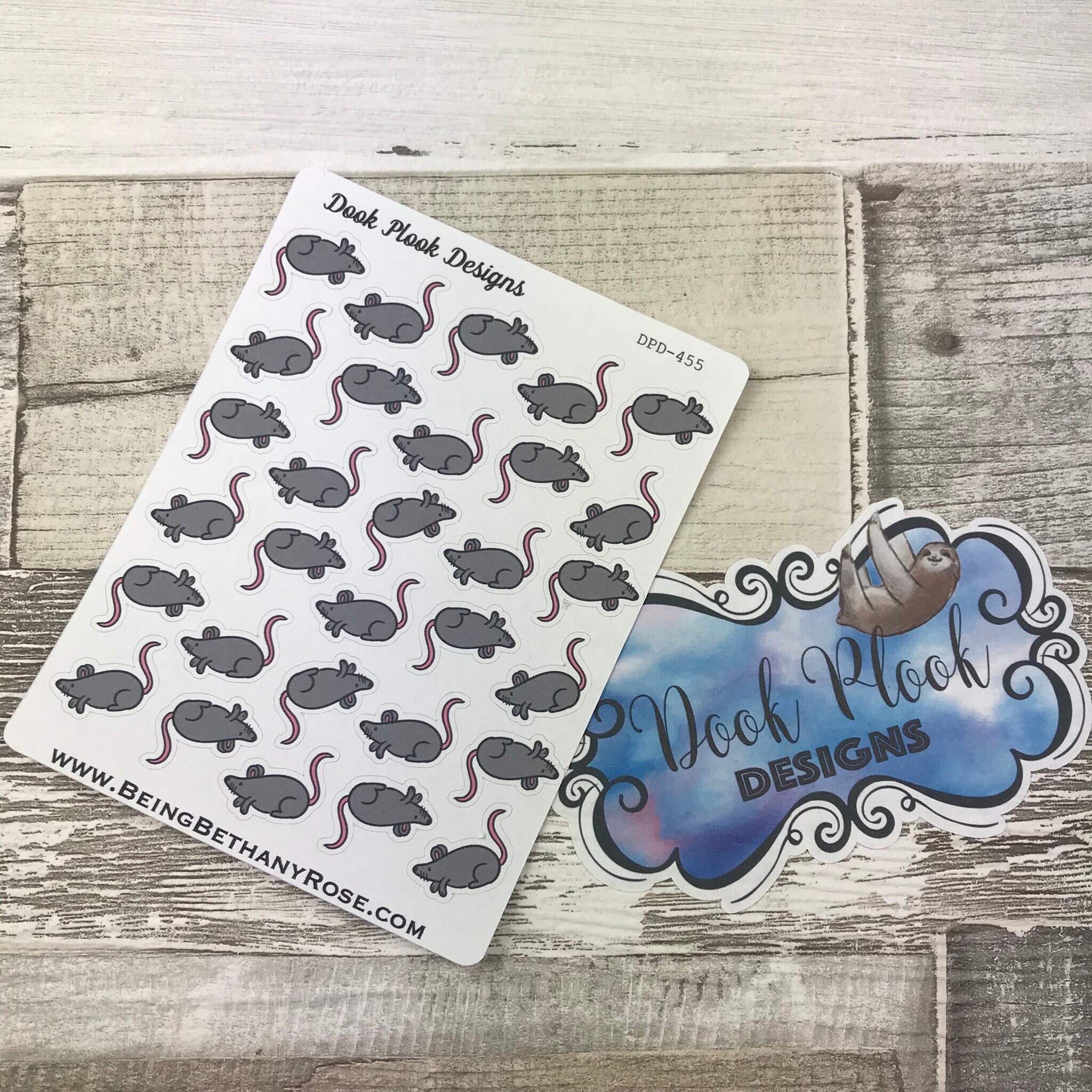 Cute Rat Stickers for Various Planners Happy Planner Bullet - Etsy