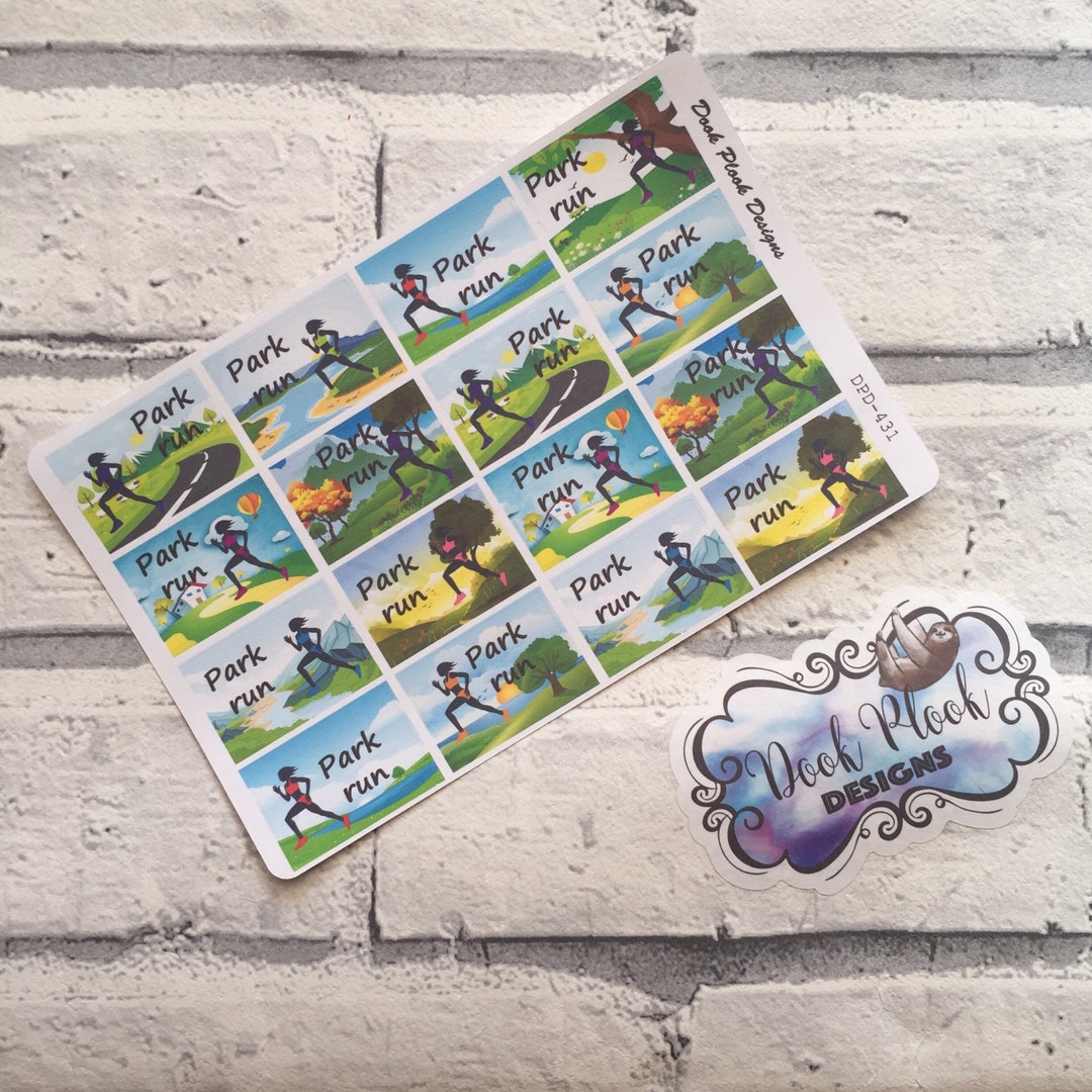 Park Run Stickers for Various Planners, Happy Planner, Passion Planner ...