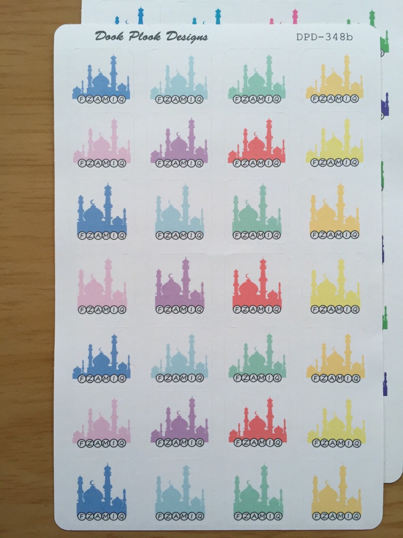 Muslim Prayer salat Stickers for Erin Condren Plum Paper | Etsy