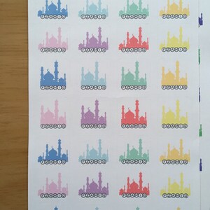 Muslim Prayer (salat) Stickers for Erin Condren, Plum Paper, Filofax ...