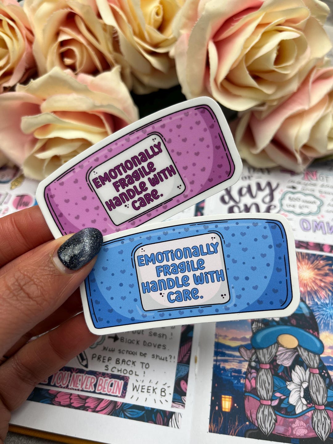 Emotionally Fragile - Handle With Care - Plaster, Bandaid - Holographic ...