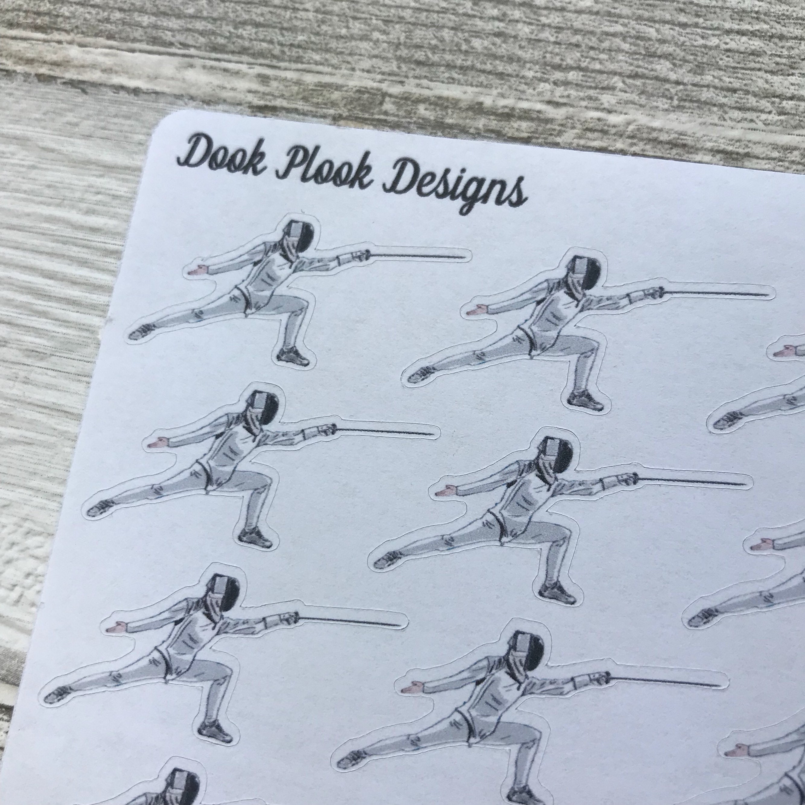 Fencing Stickers for Various Planners Happy Planner Passion - Etsy