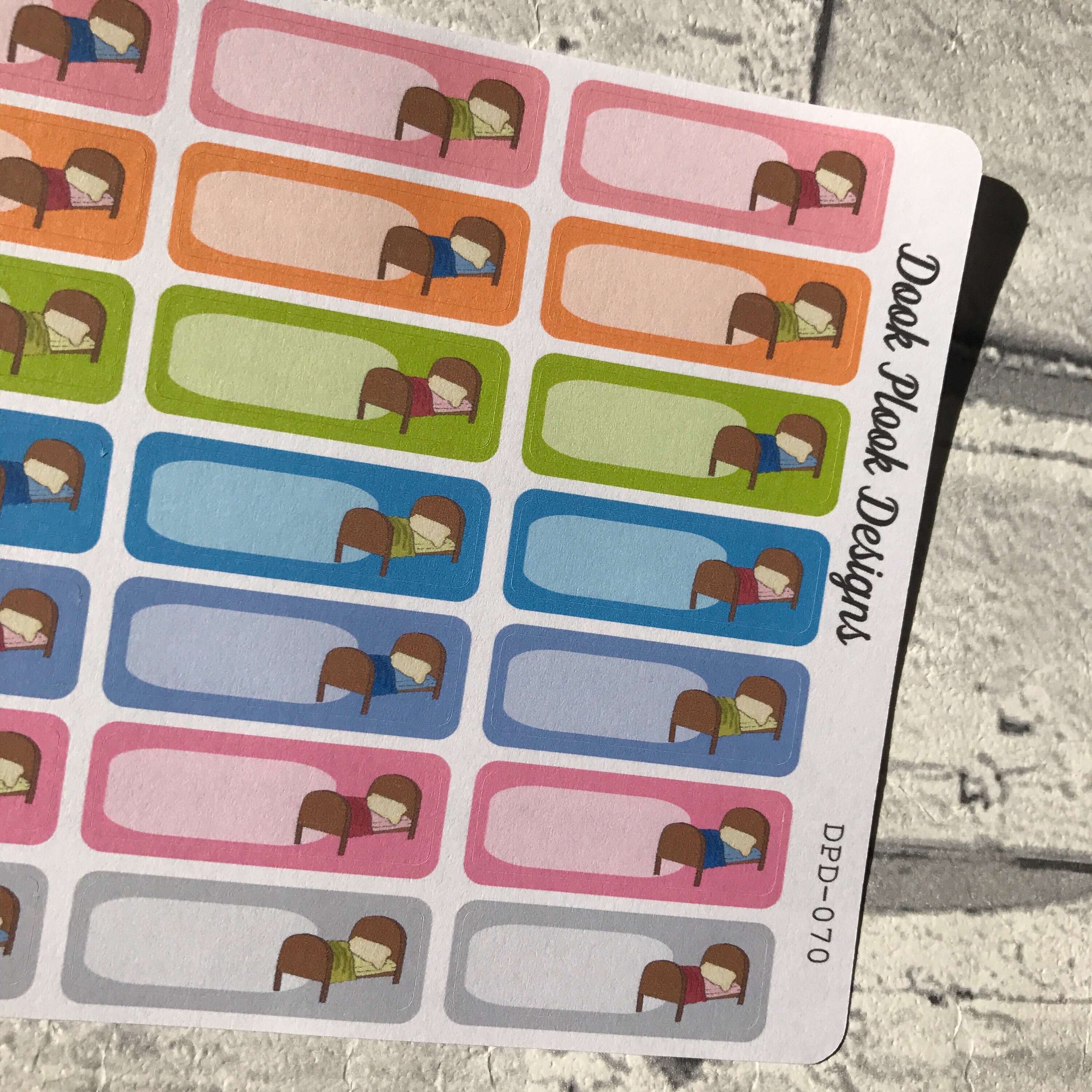 Change the Bed Stickers for Various Planners Hobonichi Kikki - Etsy UK