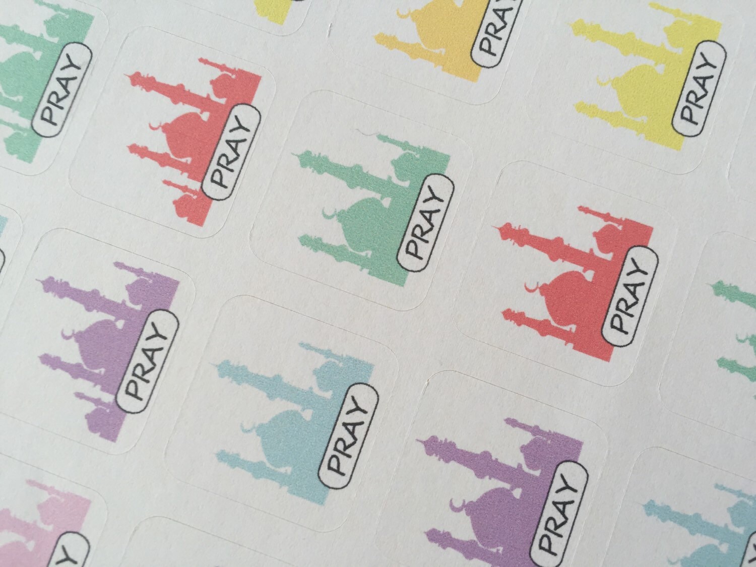 Muslim PRAY stickers for Erin Condren Plum Paper | Etsy