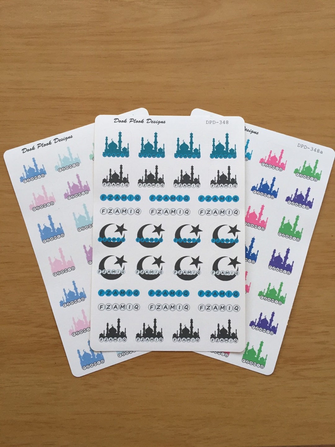 Muslim Prayer (salat) Stickers for Erin Condren, Plum Paper, Filofax ...