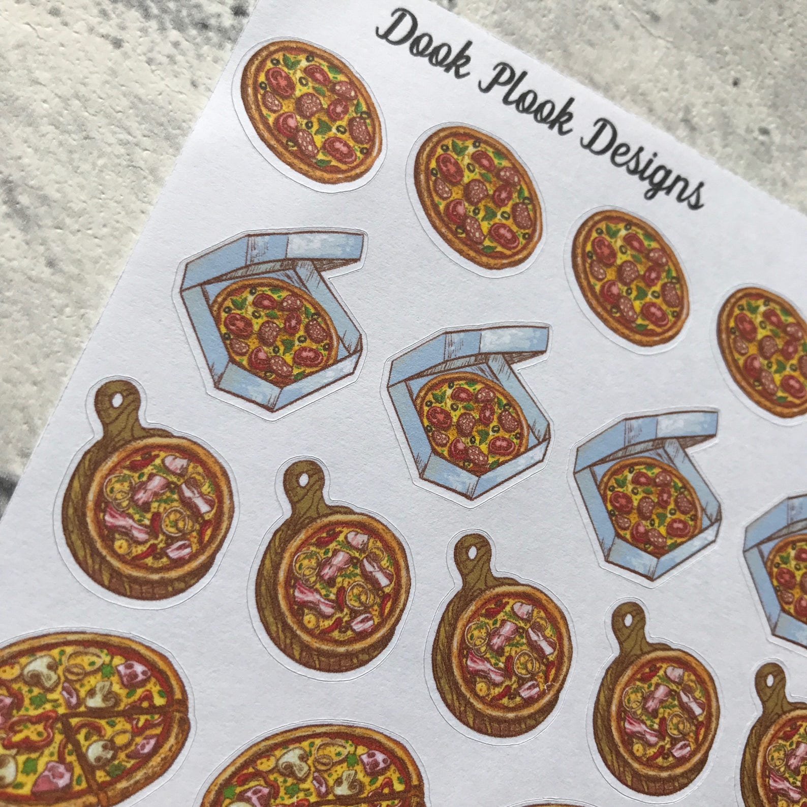 Pizza Party Stickers for Various Planners, Happy Planner, Passion ...