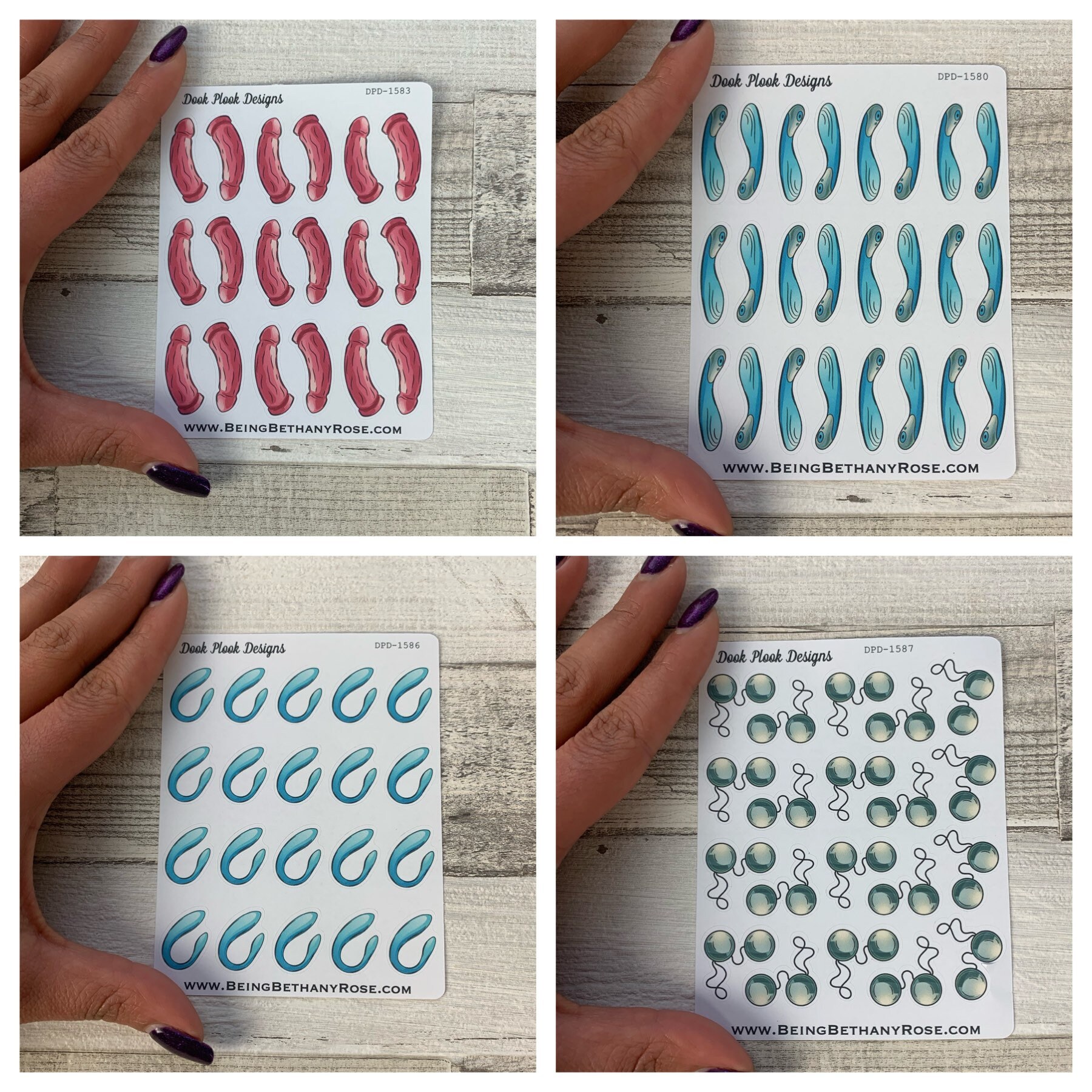 Sex / BDSM / Intimate Stickers for Various Planners | Etsy