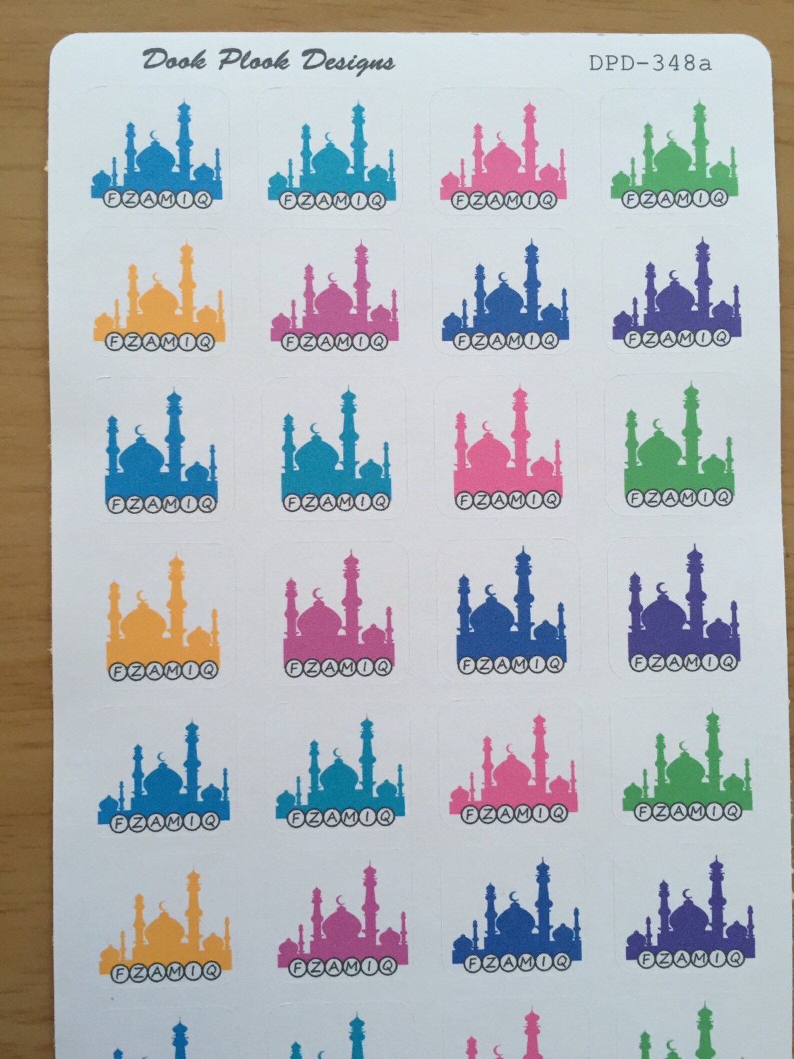 Muslim Prayer salat Stickers for Erin Condren Plum Paper | Etsy