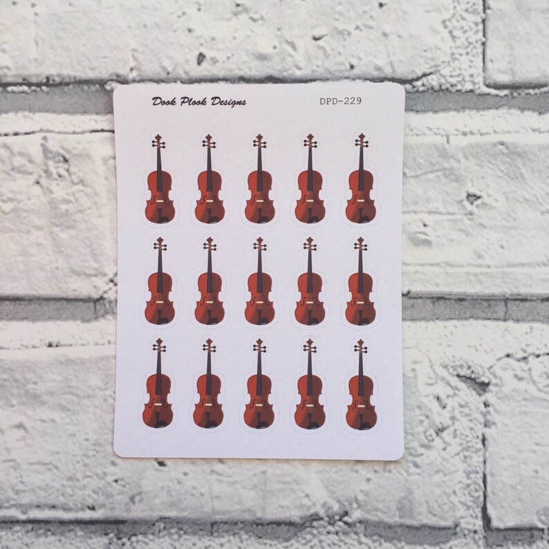 Violin Stickers for Various Planners Happy Planner Passion - Etsy Sweden