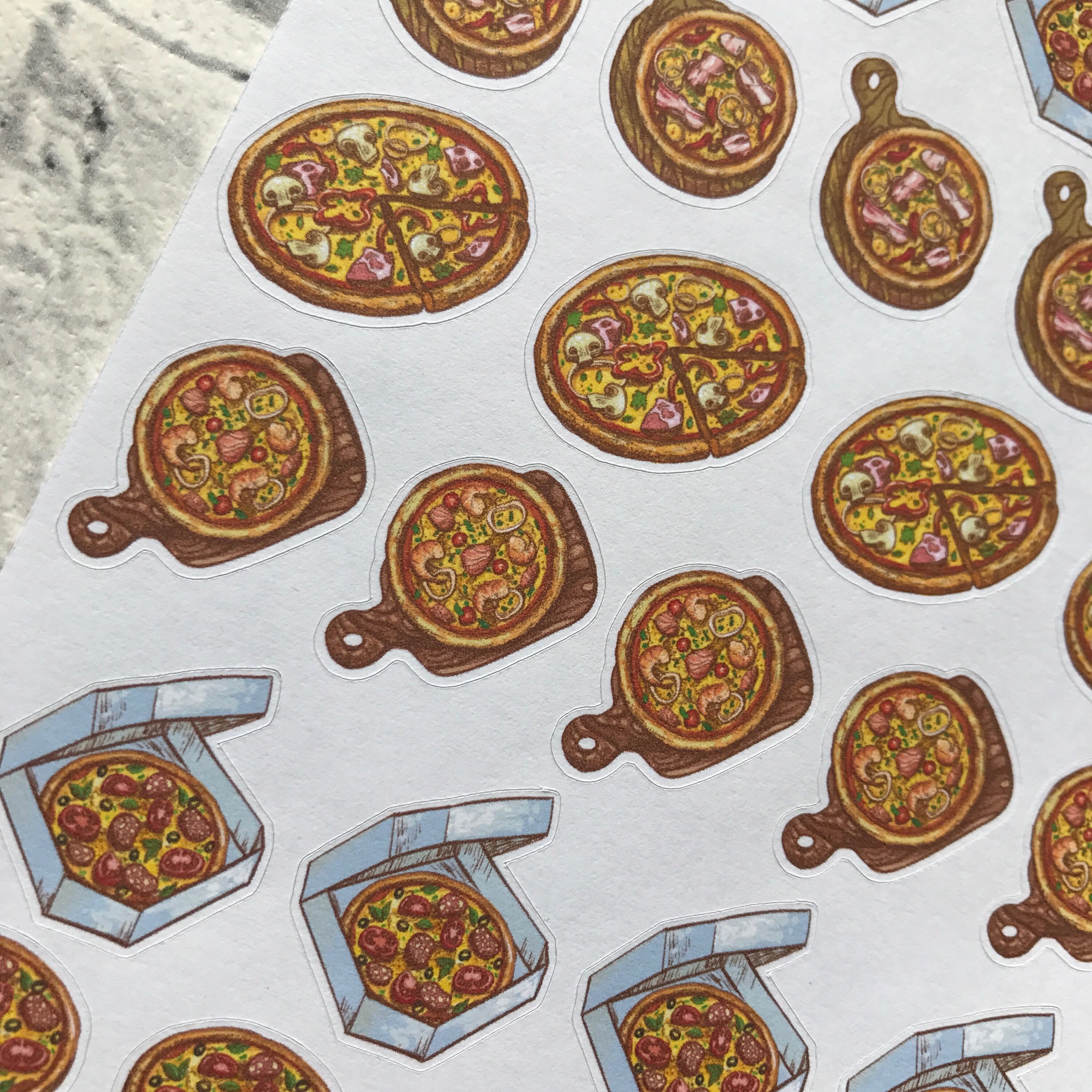 Pizza Party Stickers for Various Planners, Happy Planner, Passion ...