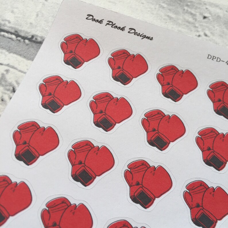 Boxing/boxercise Stickers for Various Planners Happy Planner | Etsy