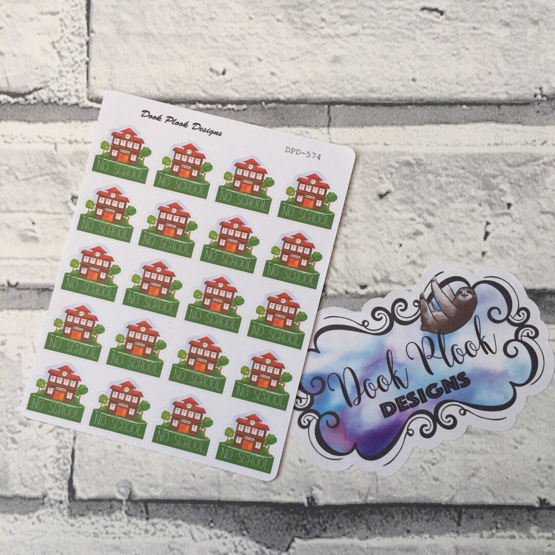 No School Stickers for Various Planners, Kikki K, Travellers Notebook ...
