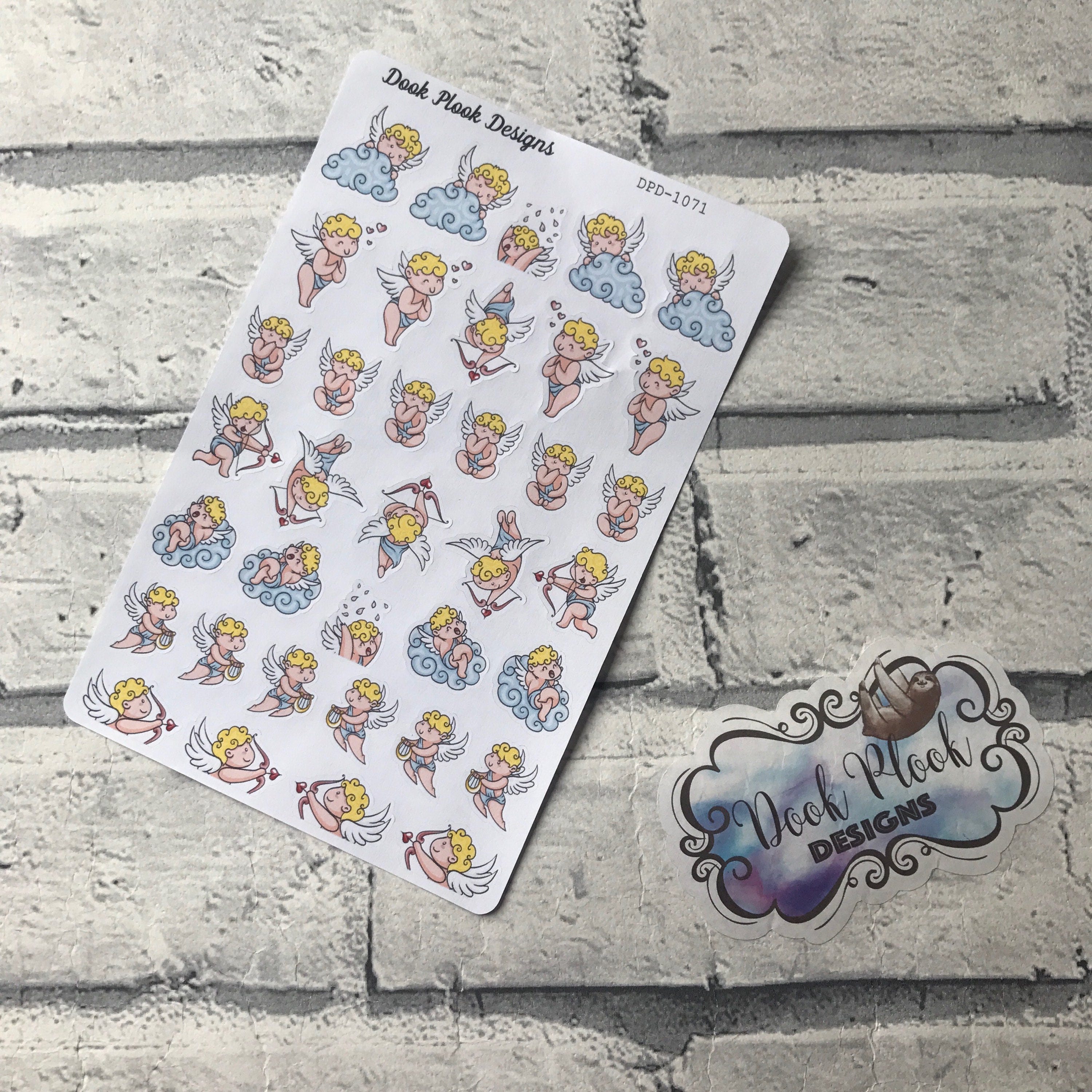 Cute Cupid Stickers for Various Planners Hobonichi - Etsy