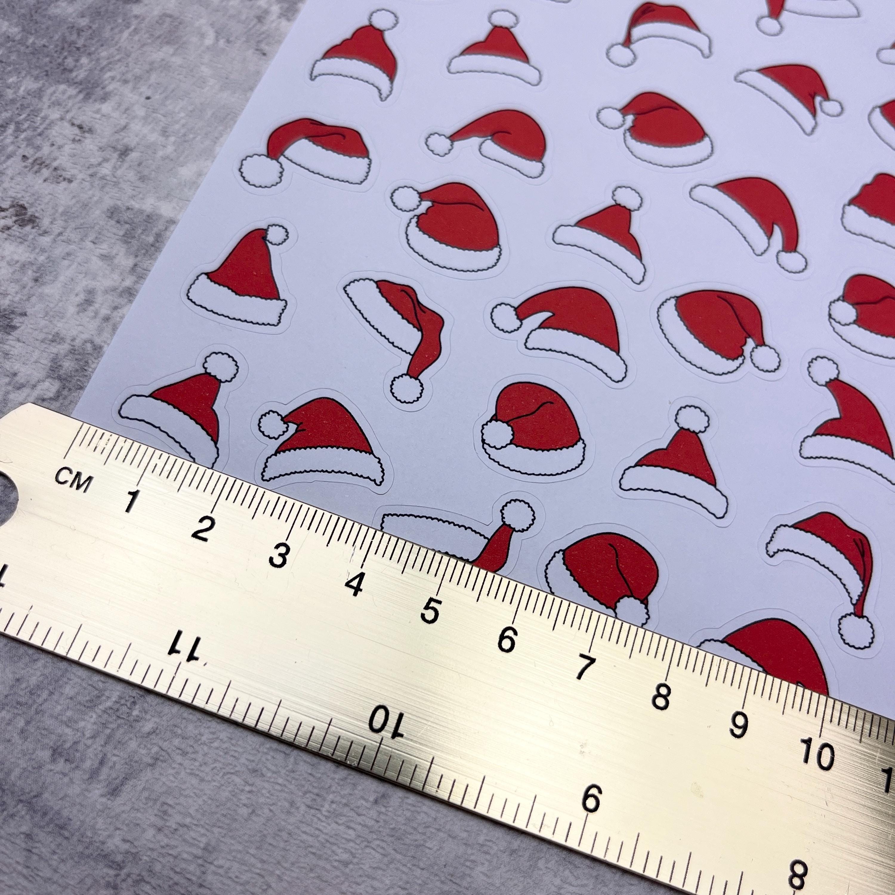 Small Santa Hat Stickers for Various Planners, Happy Planner ...