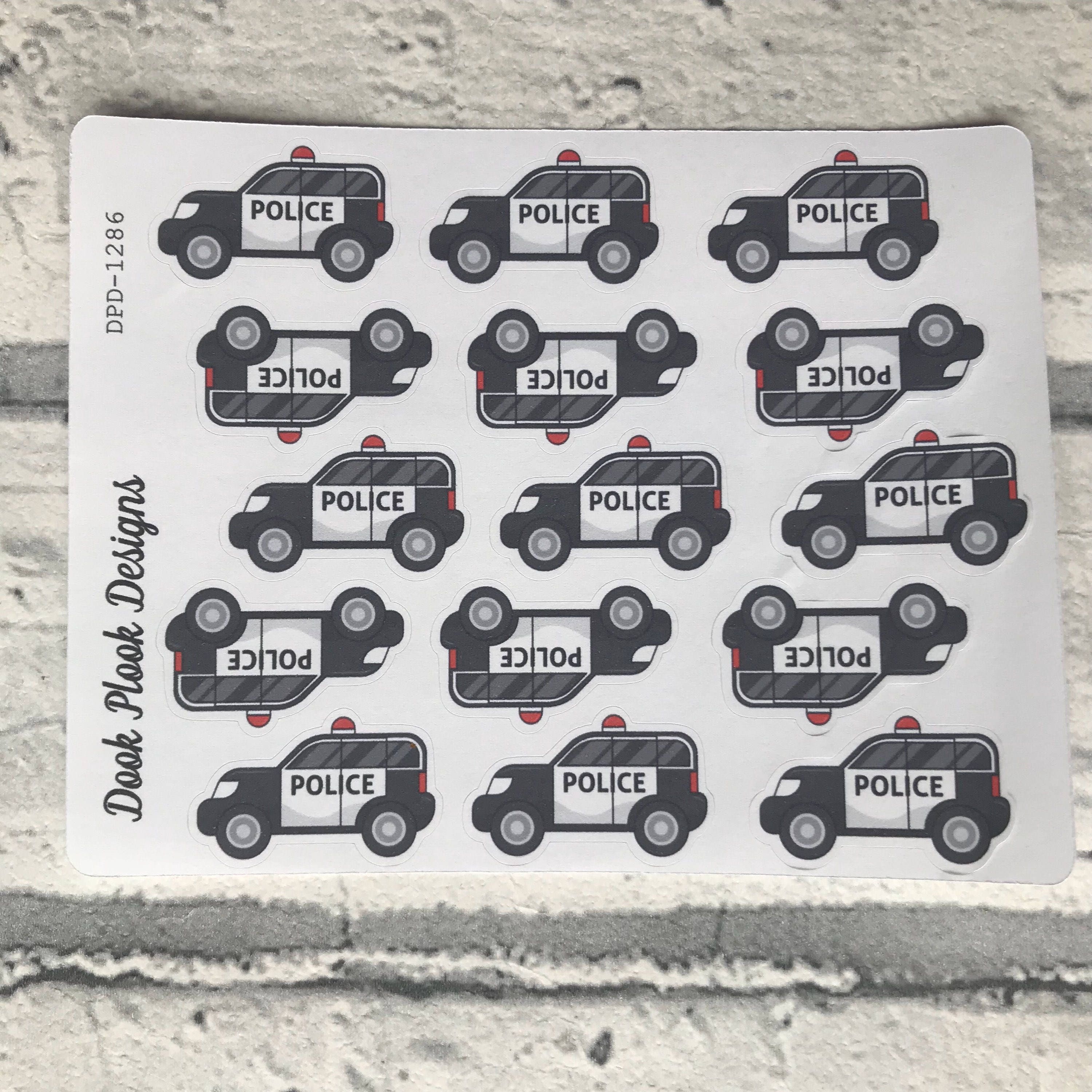 Emergency Service police Fire Ambulance Stickers for Erin - Etsy