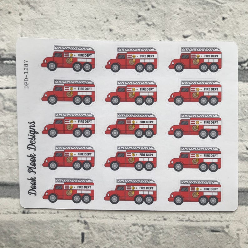 Emergency Service (police, Fire, Ambulance) Stickers for Erin Condren ...