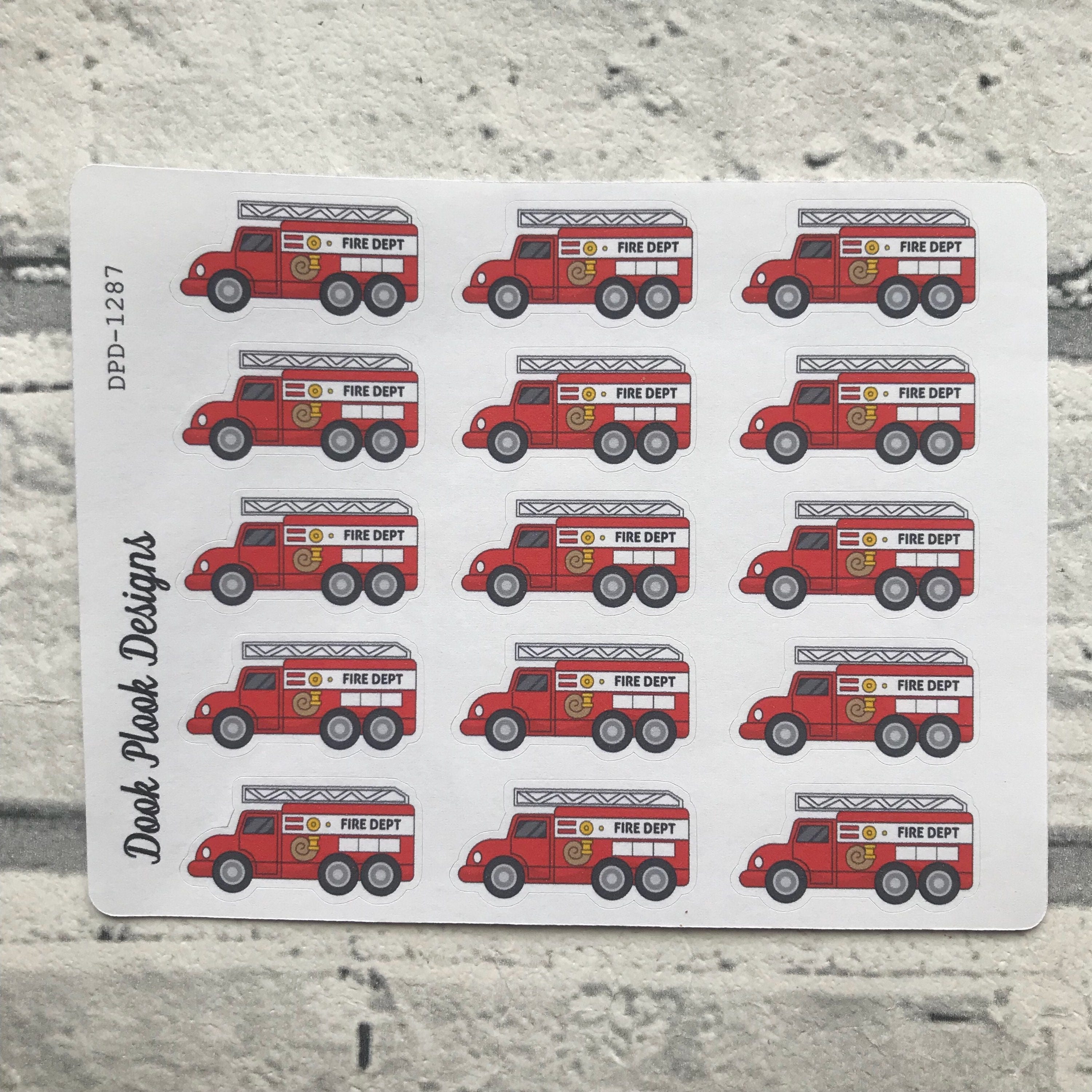 Emergency Service police Fire Ambulance Stickers for Erin - Etsy
