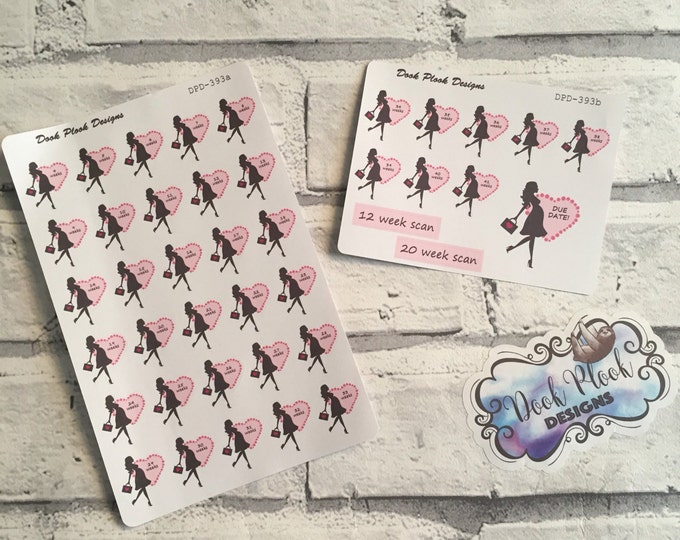 Pregnancy Planner Stickers Weekly Countdown & Events - Etsy
