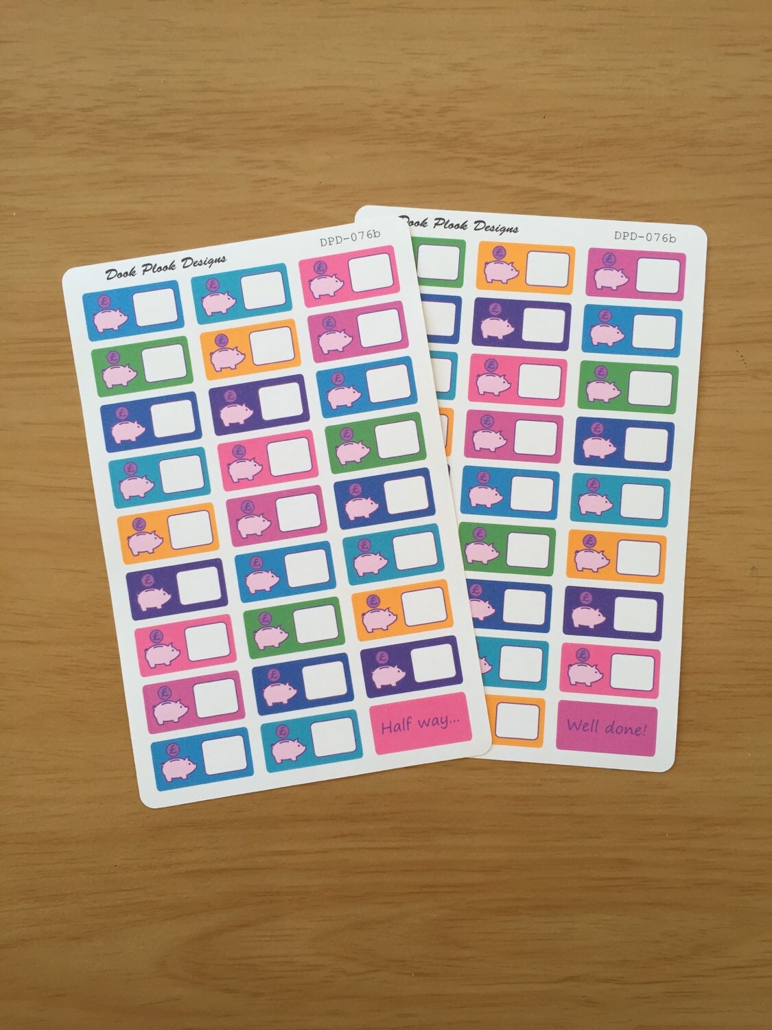 Blank 52 Week Money Challenge Stickers for Various Planners | Etsy