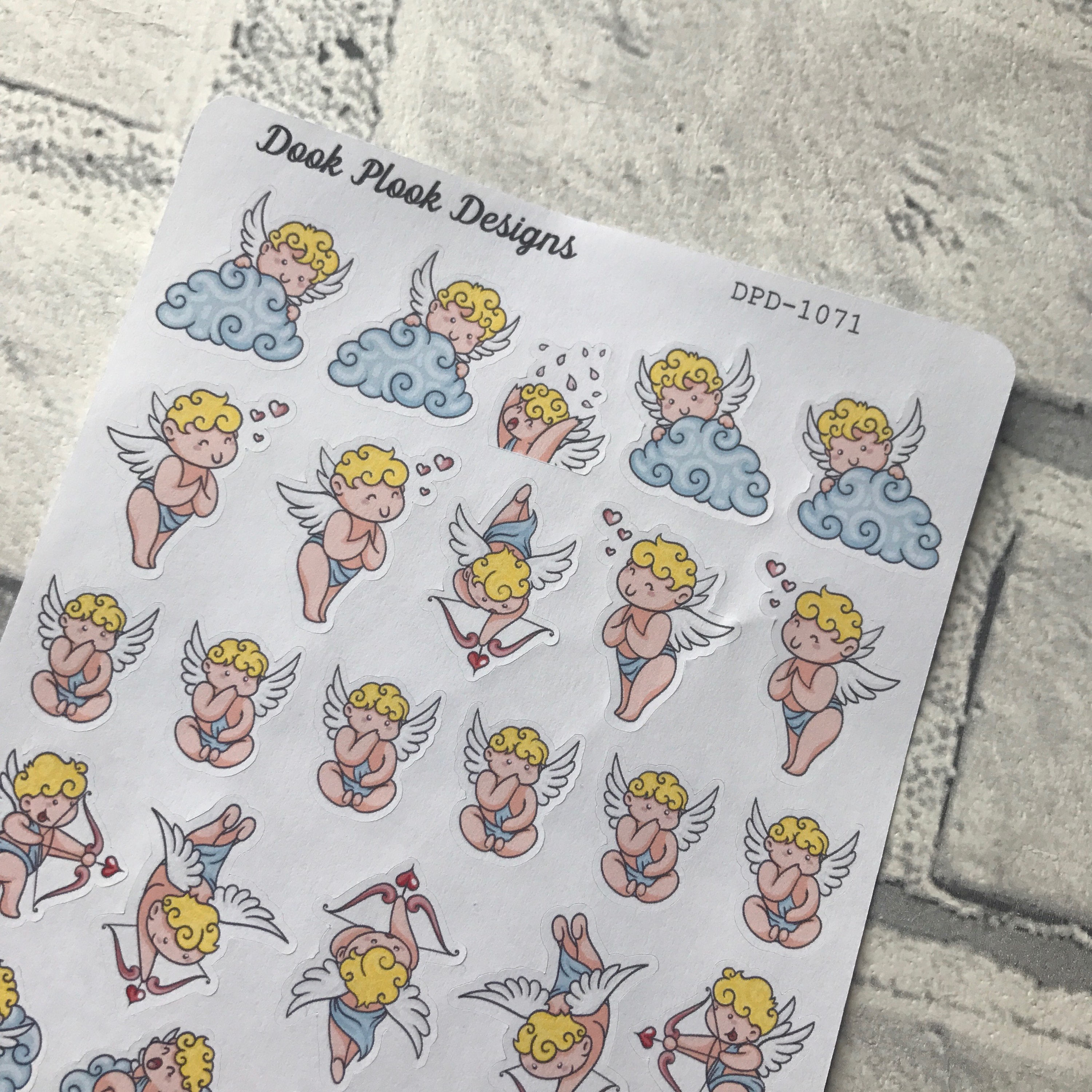 Cute Cupid Stickers for Various Planners, Hobonichi, Travellers ...