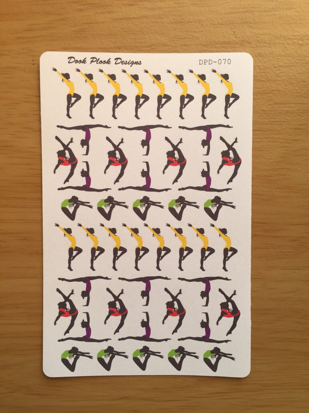 Gymnastics Stickers for Various Planners, Happy Planner, Passion ...