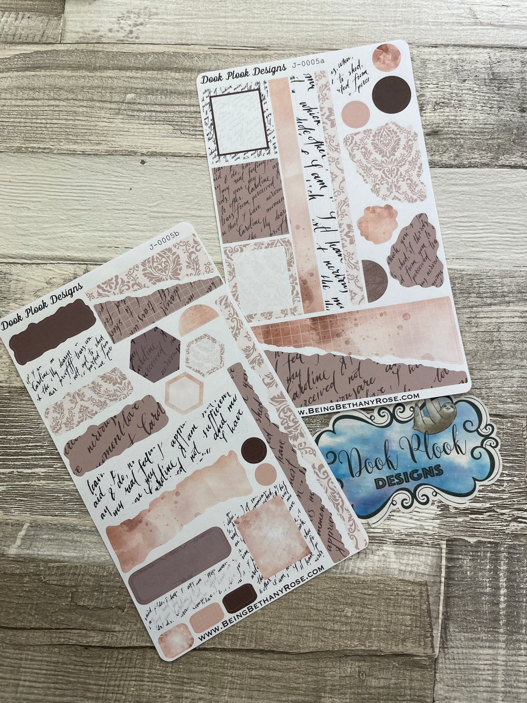 Paige / Writing / Calligraphy / Script Scrapbook Journalling Stickers ...