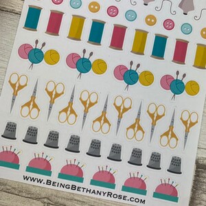 Sewing Stickers for Various Planners, Happy Planner, Passion Planner ...