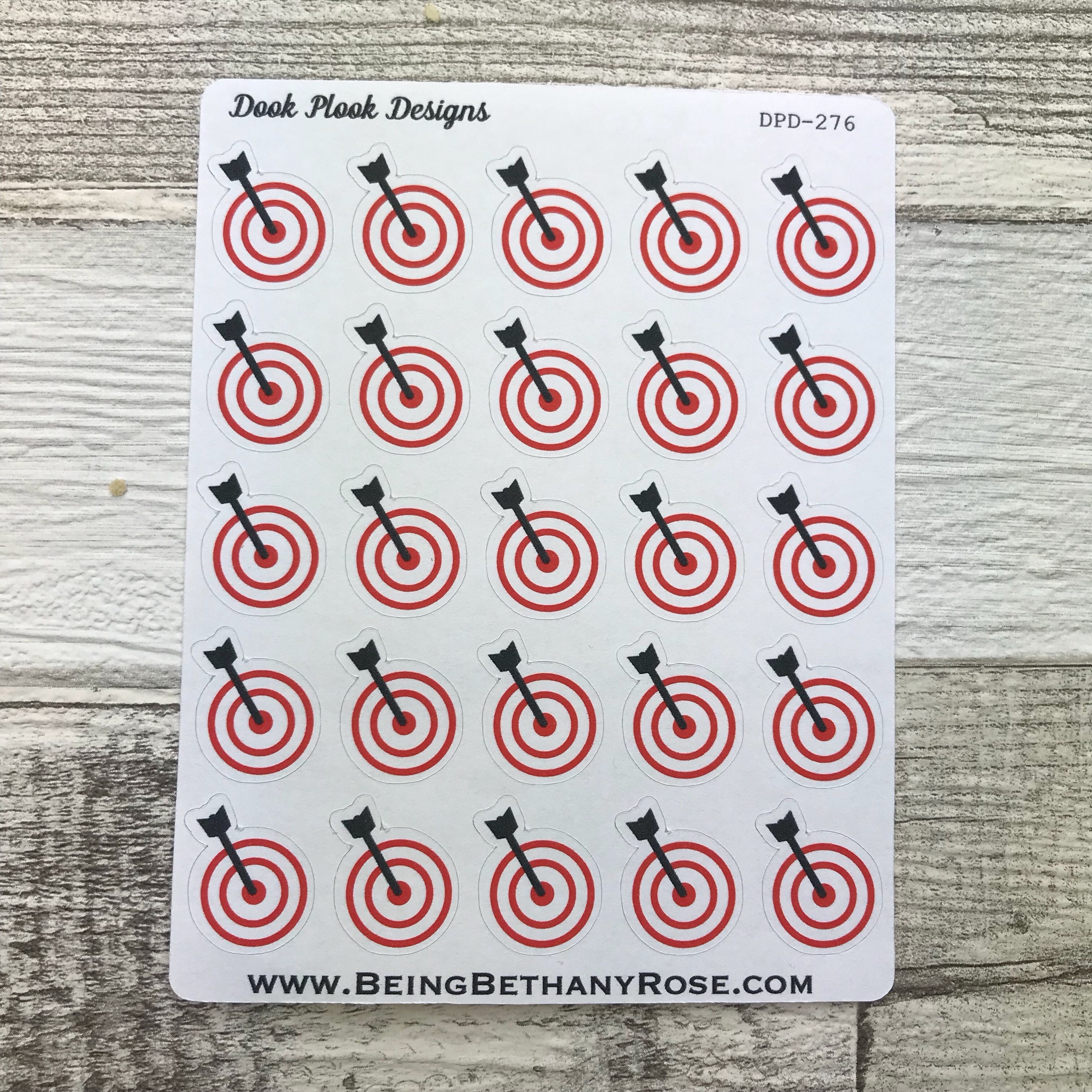 Target Stickers for Various Planners, Happy Planner, Passion Planner ...