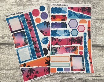 Scrapbook Summer Stickers - Etsy