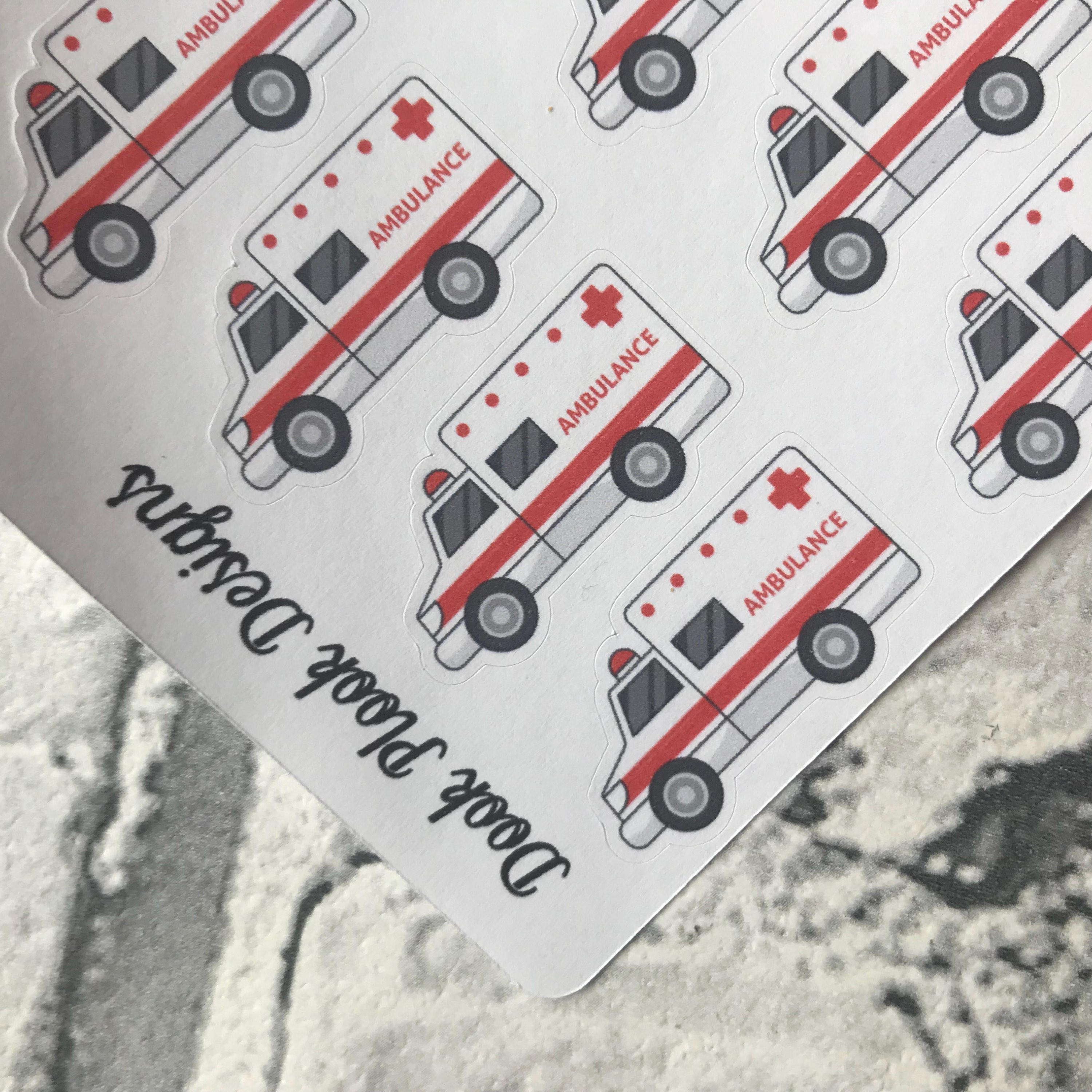 Emergency Service (police, Fire, Ambulance) Stickers for Erin Condren ...