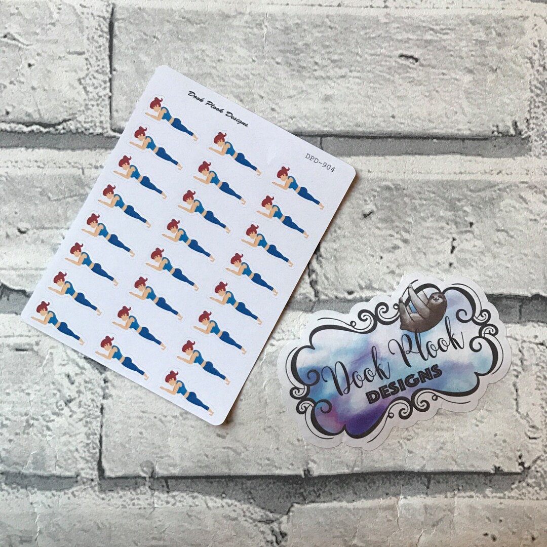 Plank ( Planking ) Stickers for Various Planners, Happy Planner ...
