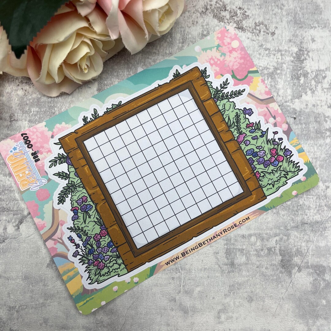 100 Square Tracker - Weight Loss Tracker - Habit Tracker - Sticker (BBR ...