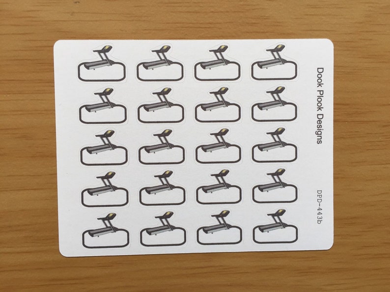 Treadmill Stickers for Various Planners, Happy Planner, Passion Planner ...