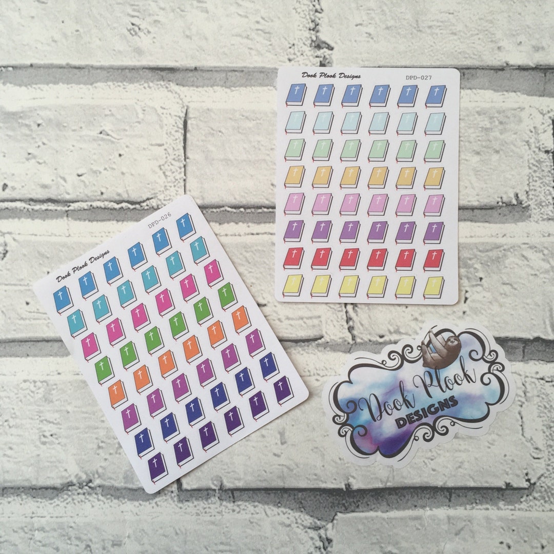 Bible Stickers for Various Planners, Happy Planner, Passion Planner Etc ...