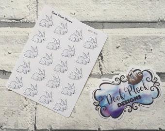 Bunny to Do Stickers S031 Rabbit Variety Pack Stickers for Happy ...