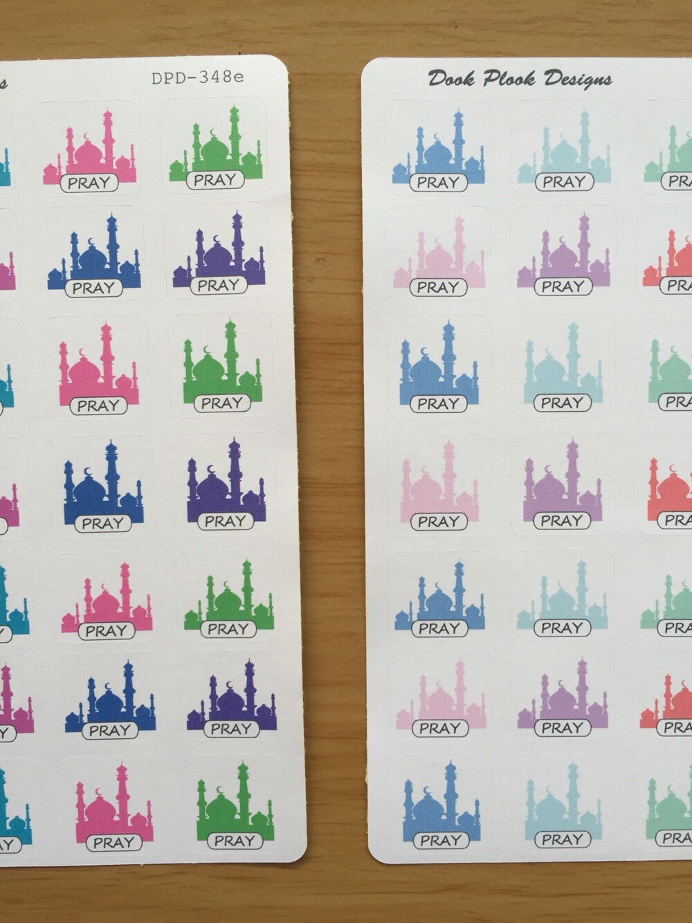 Muslim PRAY stickers for Erin Condren Plum Paper | Etsy