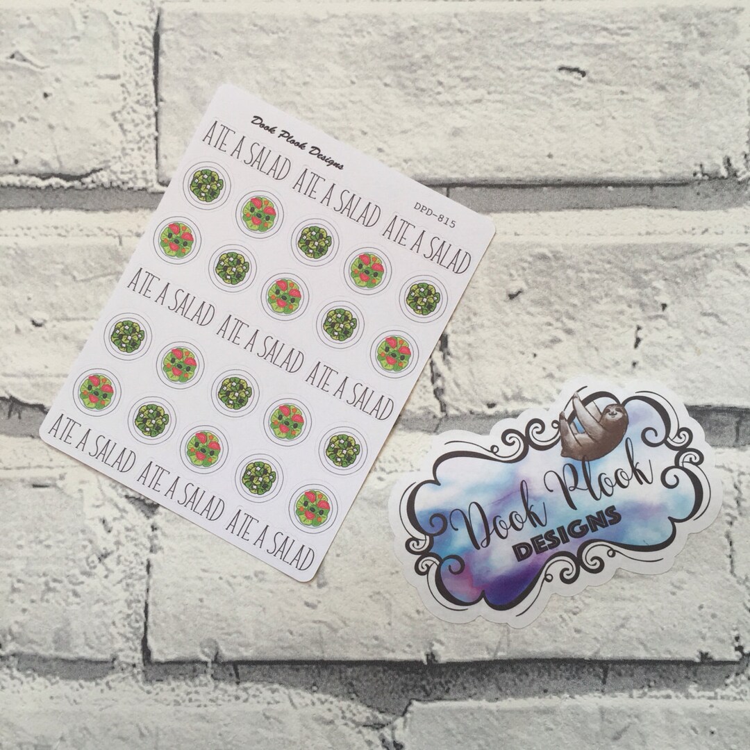 Salad Stickers for Various Planners, Happy Planner, Passion Planner Etc ...