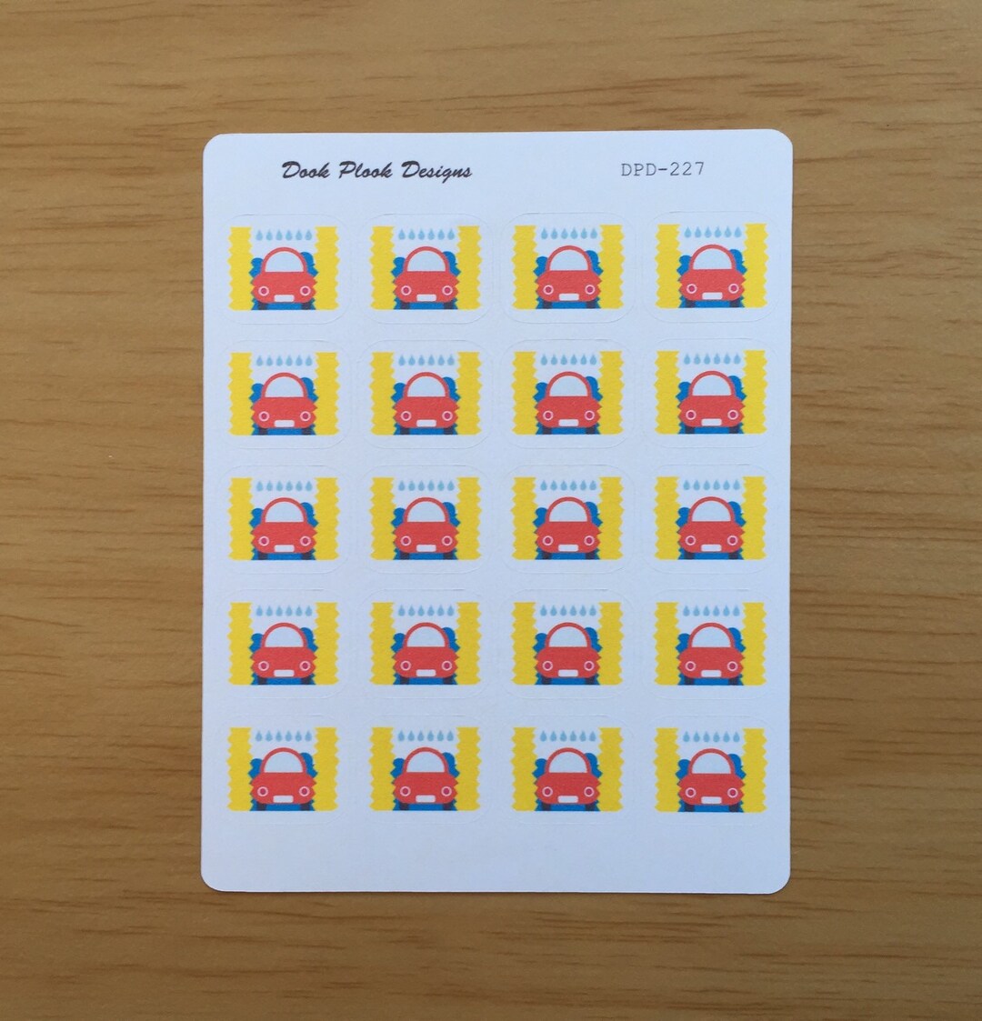 Car Wash Stickers for Various Planners, Kikki K, Travellers Notebook ...