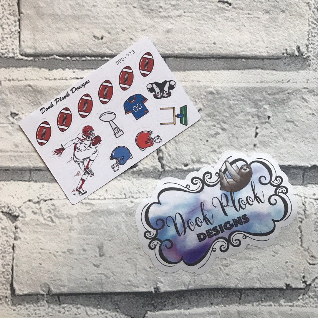 Super Bowl Stickers for Various Planners, Happy Planner, Passion ...