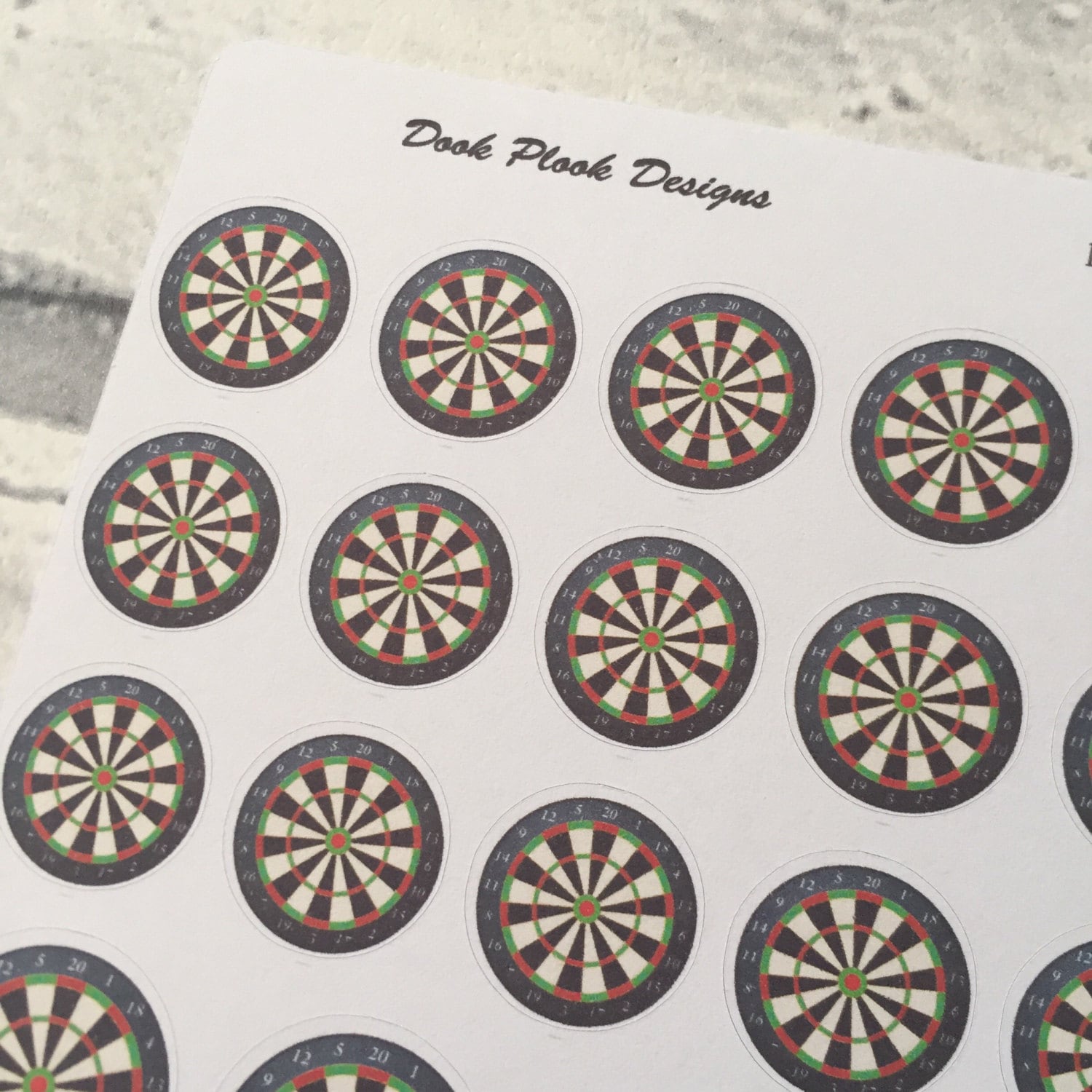 Dart Board Stickers for Various Planners Happy Planner - Etsy