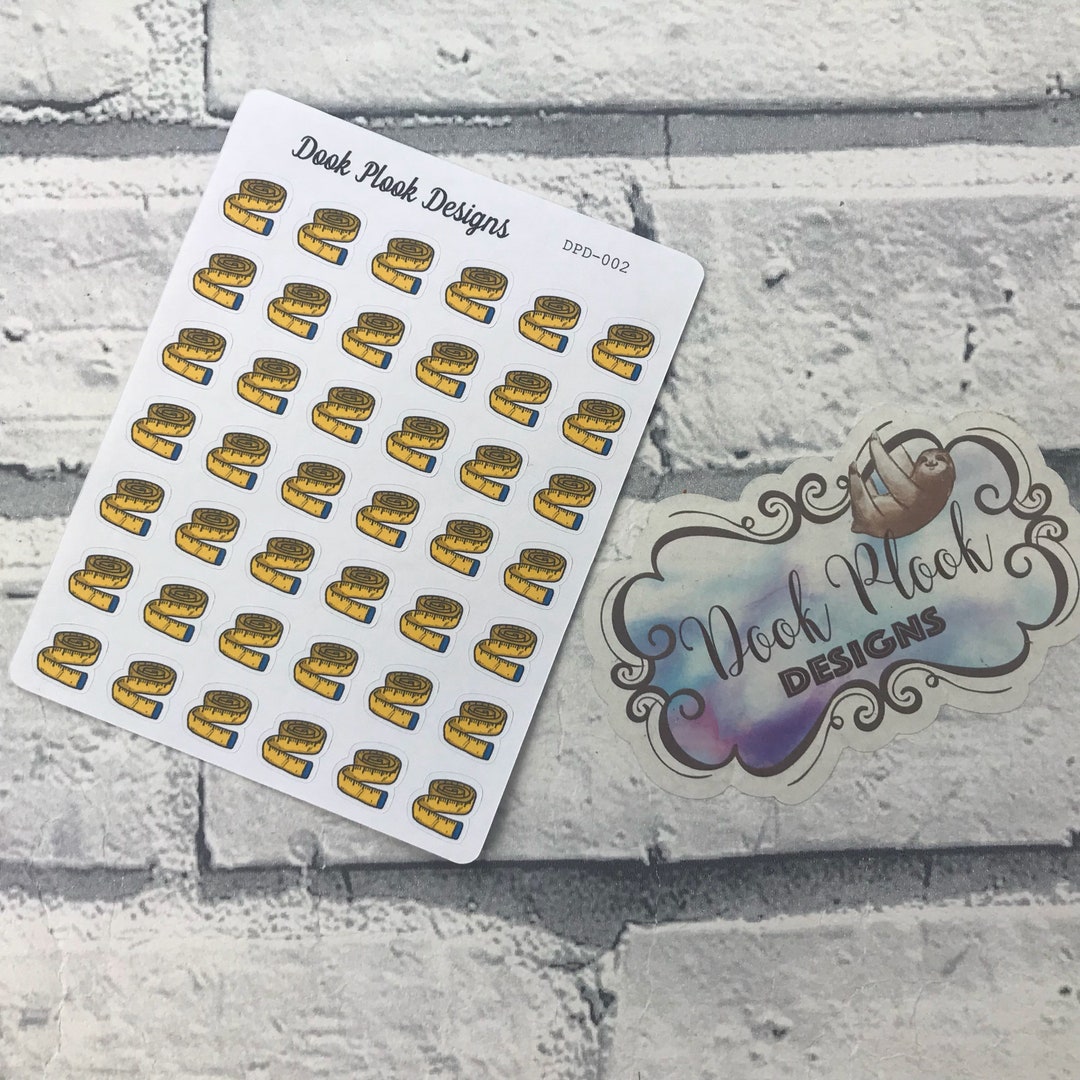 Tape Measure / Body Measurement Stickers for Happy Planner, Filofax ...